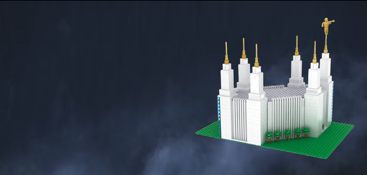 Brick'Em Young - Brick Model Temples, Missionary Figurines, Nativity